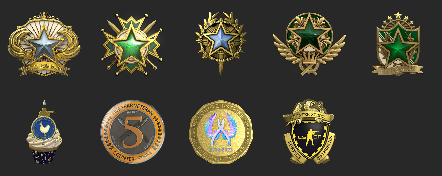 Buy 9 MEDALS丨2018 | 2019 | 2020 | 2021 | 2022 | 10 Year Birthday | 5 Year Veteran | Global ...