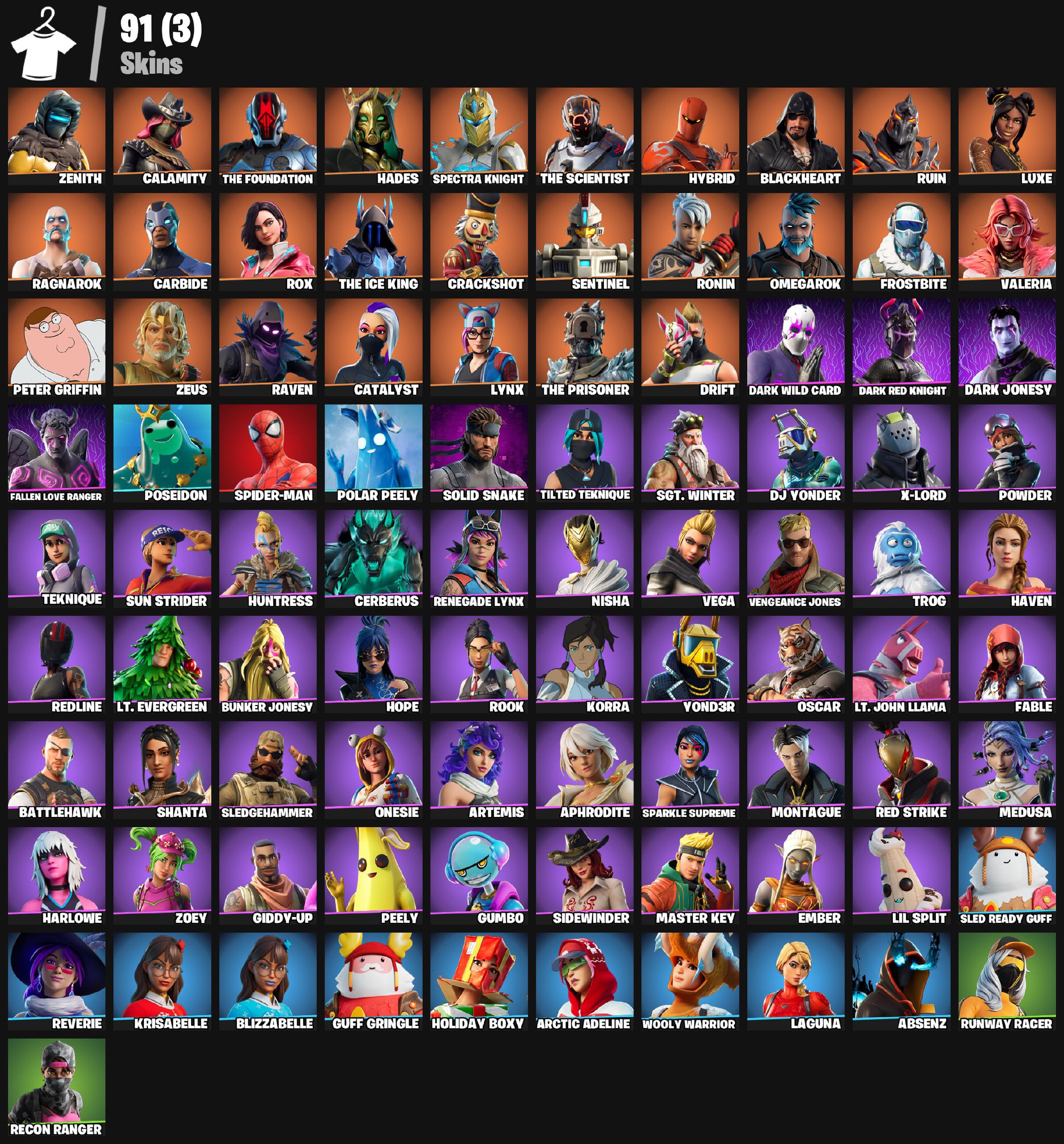 Buy 【91 SKINS】 (PC) CRACKSHOT | RAVEN | DRIFT | REDLINE | LAGUNA ...