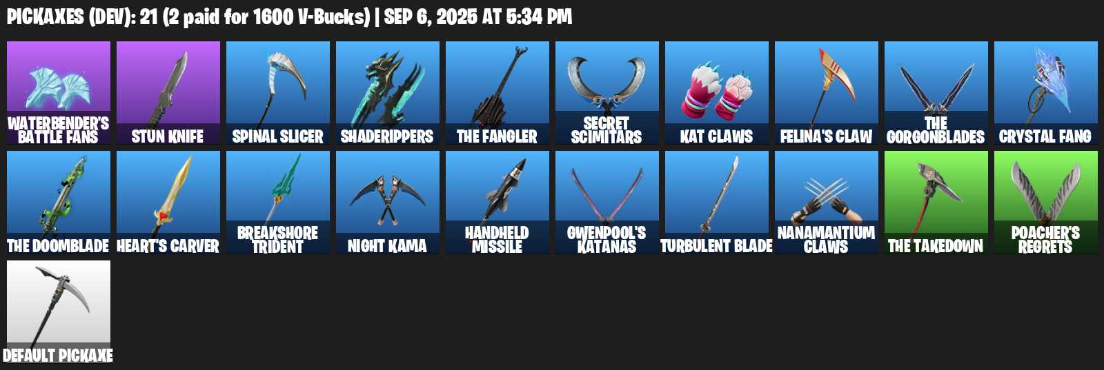 Buy 64 Items: 12 Skins | 21 PK | 15 EM [Cerberus, War Machine, Oscar ...