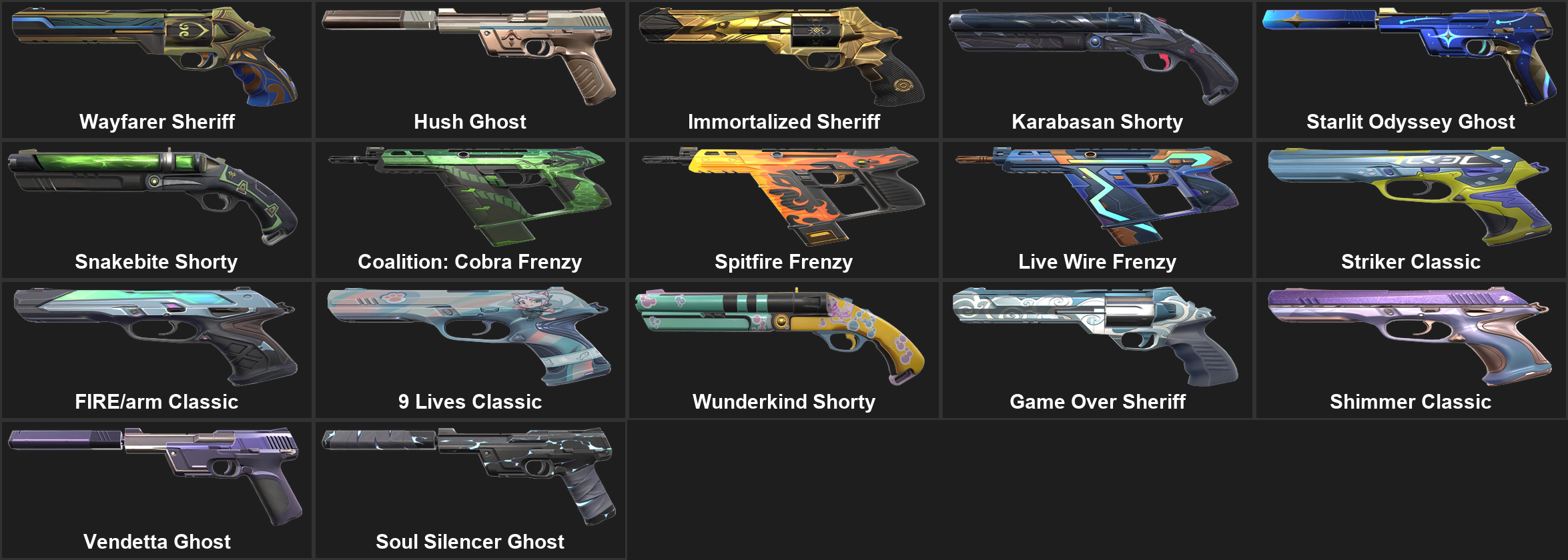 Buy EU 【17 SKINS】 Wayfarer Sheriff | Hush Ghost | Immortalized Sheriff ...
