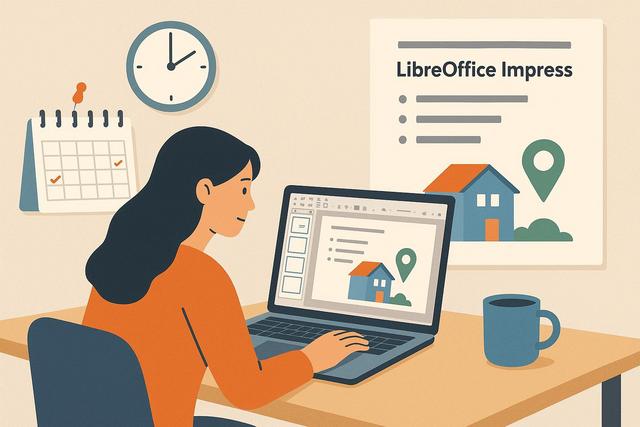 Create a Real Estate Viewing Schedule with LibreOffice Impress