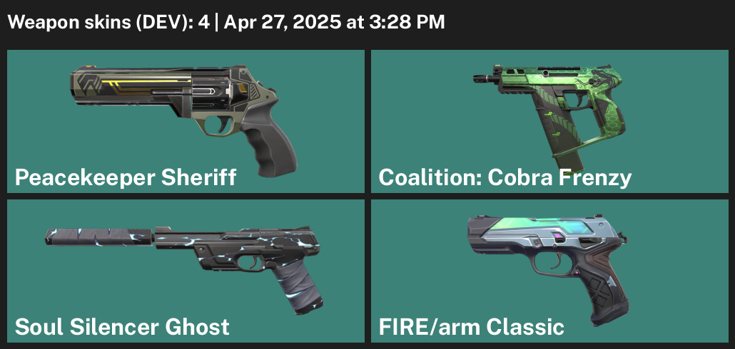 Buy [LA] 4 Skins | Peacekeeper Sheriff, Coalition: Cobra Frenzy, Soul ...