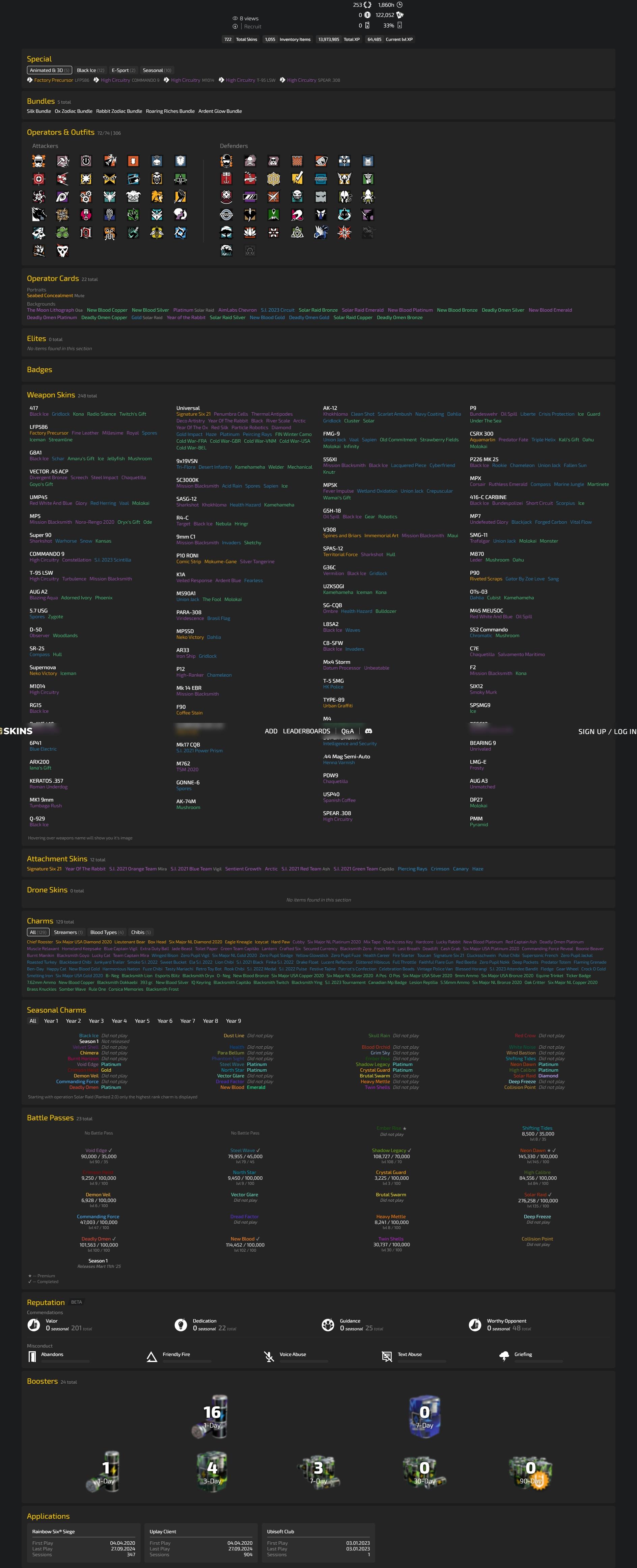 Buy (STEAM) PC/PSN/XBOX [ Level 253 ] 2x Diamond / 3x Emerald 12 Black ...