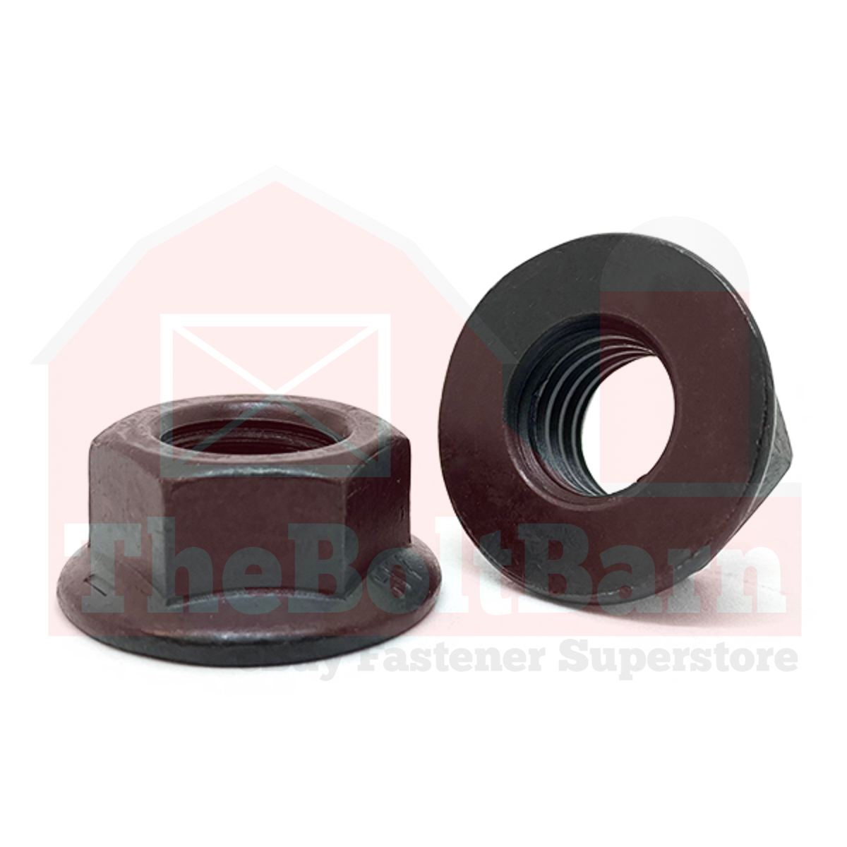 M8-1.25 Class 10 Hex Flange Nuts Phos & Oil Coarse Thread (Pick ...