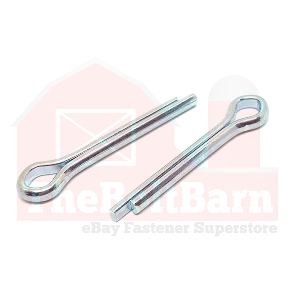 1/8" Steel Extended Prong Cotter Pin Zinc Clear (Choose Length ...