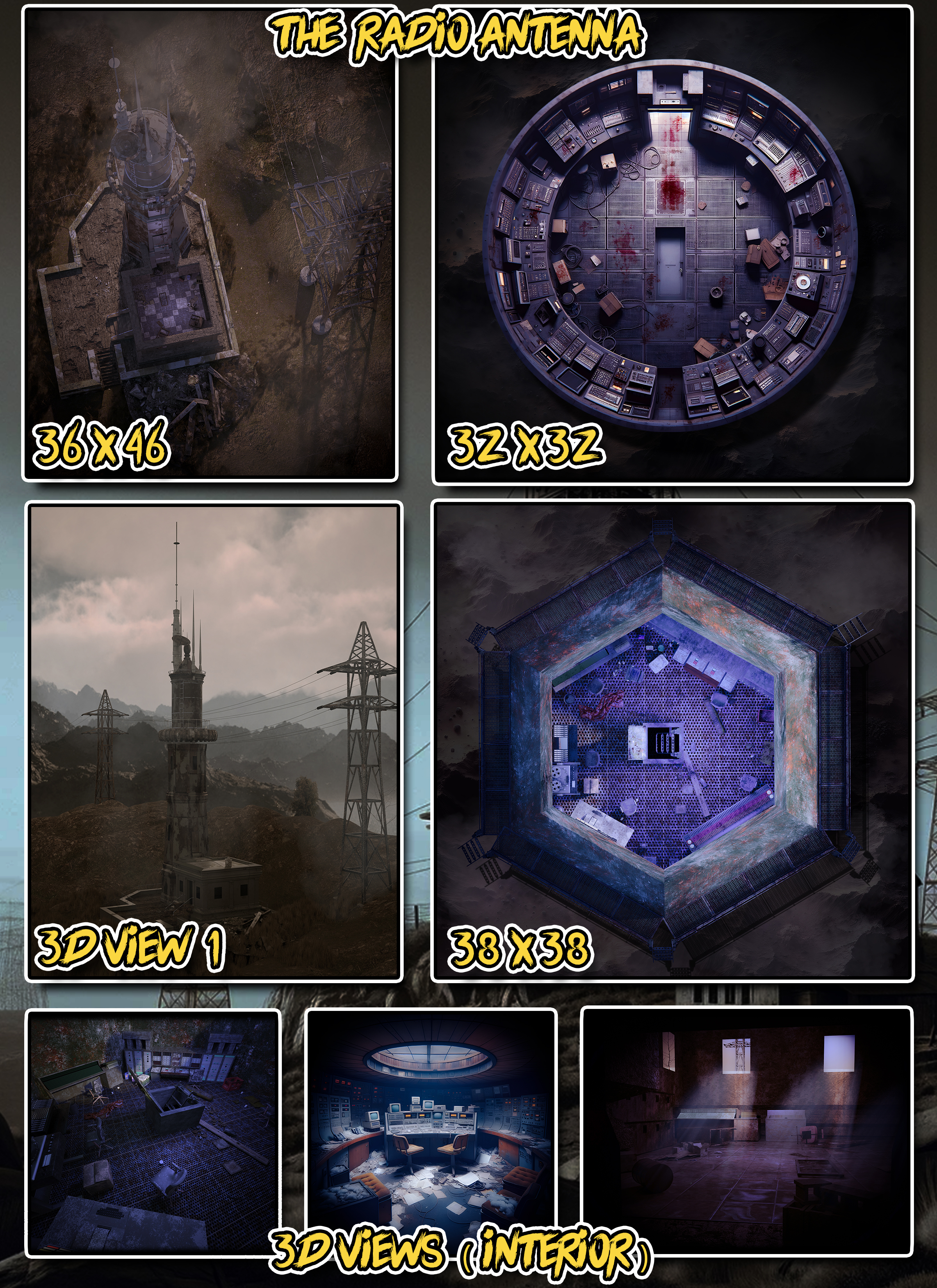 2 Post-apocalyptic Maps/ The Radio Antenna and the waterway - Map ...