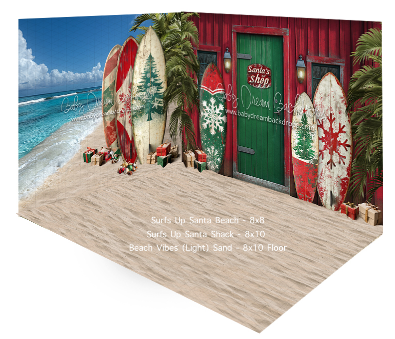Room Surfs Up Santa Beach + Shack + Beach Vibes (Light) Sand — Baby ...