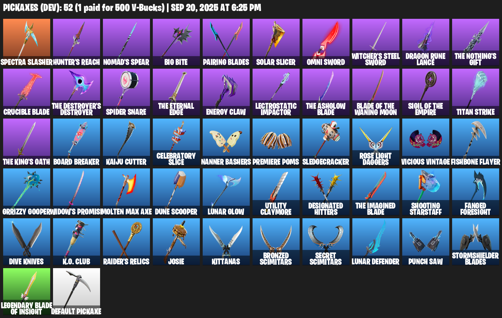Buy 203 Items: 45 Skins | 52 PK | 40 EM [Darth Vader, Snap, Era ...