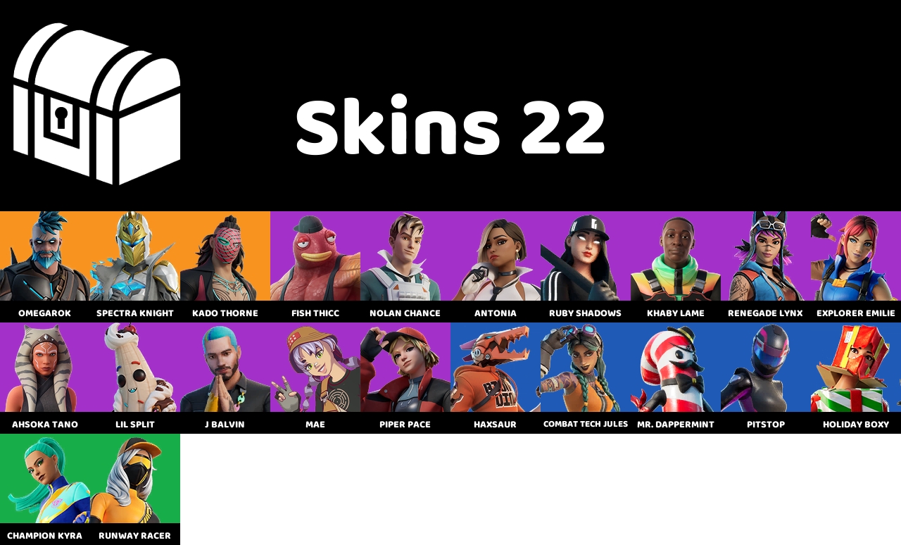 Buy 【22 TOP SKINS】[PC•PSN•XB]| Omegarok, Kado Thorne, Spectra Knight, J ...