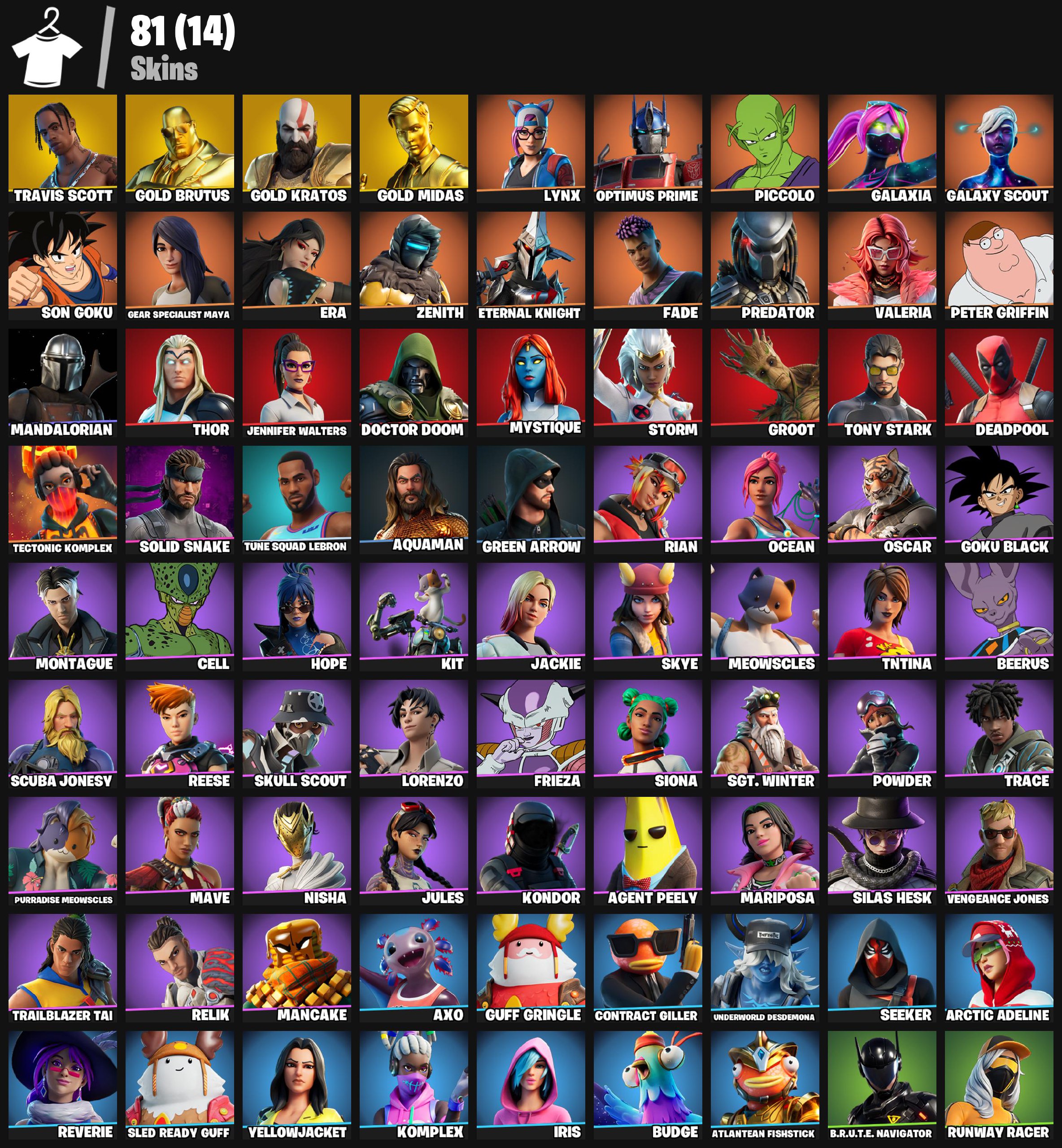 Buy 【85 SKINS】 (PC/PSN) TRAVIS SCOTT | HUNTMASTER SABER | NOG OPS ...