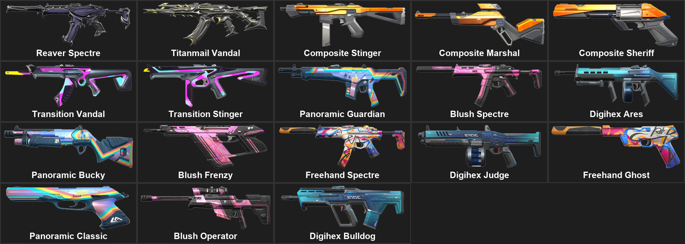 Buy EU 【18 SKINS】 3000 VP | Reaver Spectre | Titanmail Vandal ...