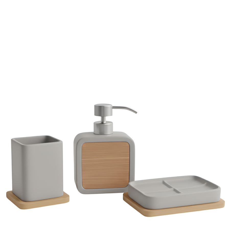GIFE Set de baño (Colores disponibles) , cerámica, 3 piezas
