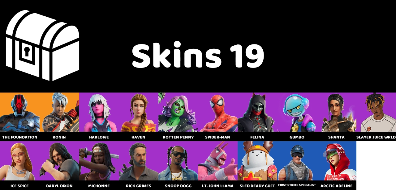 Buy 【19 TOP SKINS】[PC•PSN•XB]| The Foundation, Ronin, Felina, Rotten ...