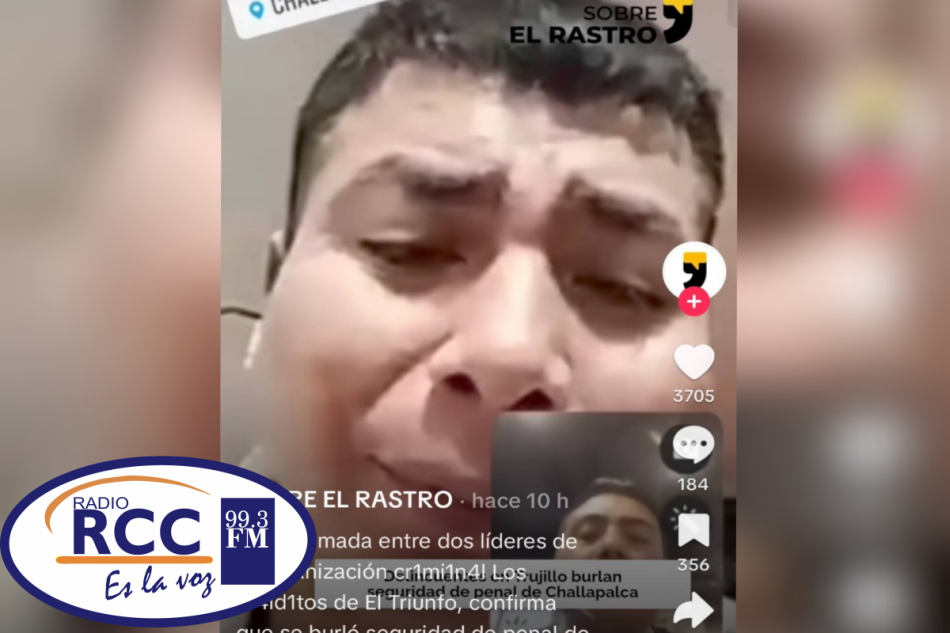CHALLAPALCA ES UNA COLADERA: REVELAN QUE INTERNO EN EL PENAL SE ESTABA ...