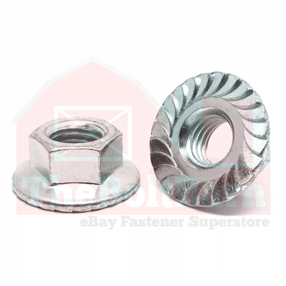 M12-1.25 Class 10 JIS Serrated Hex Flange Nuts Zinc Fine Thread (Pick ...