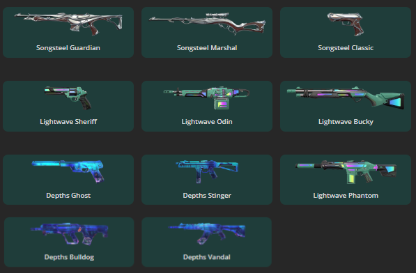 Buy EU【11 SKINS】Songsteel Guardian | Songsteel Marshal | Songsteel ...