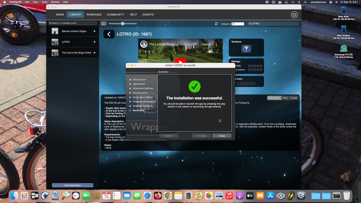 Mac: Detailed instructions for installing LOTRO with Paul the Tall's ...