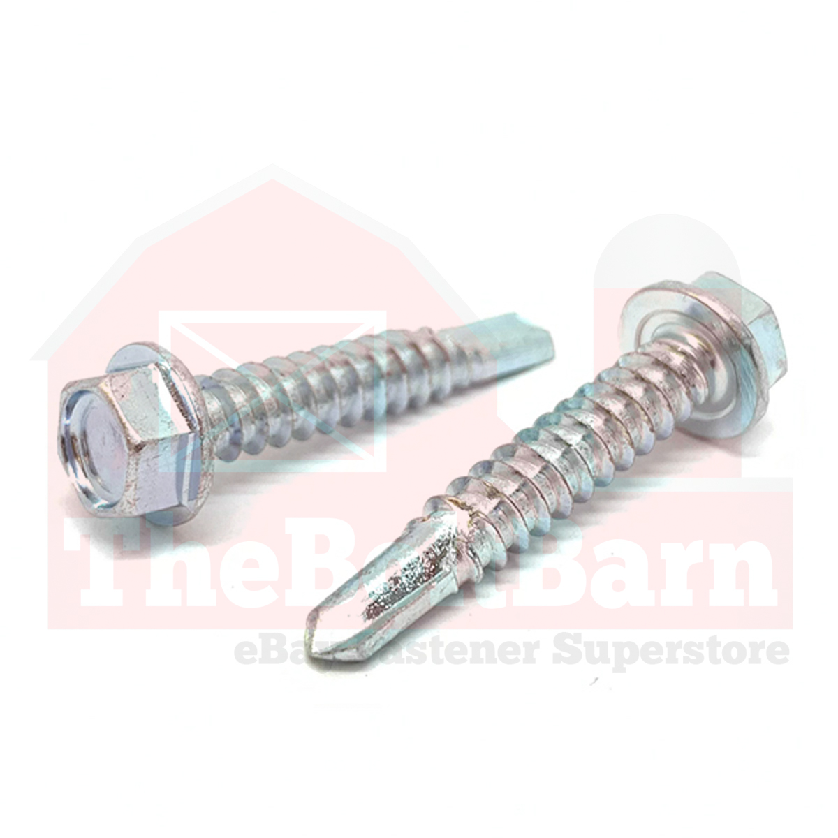 5/16" Unslotted Hex Washer Head Self Drilling Screws Zinc (Choose ...