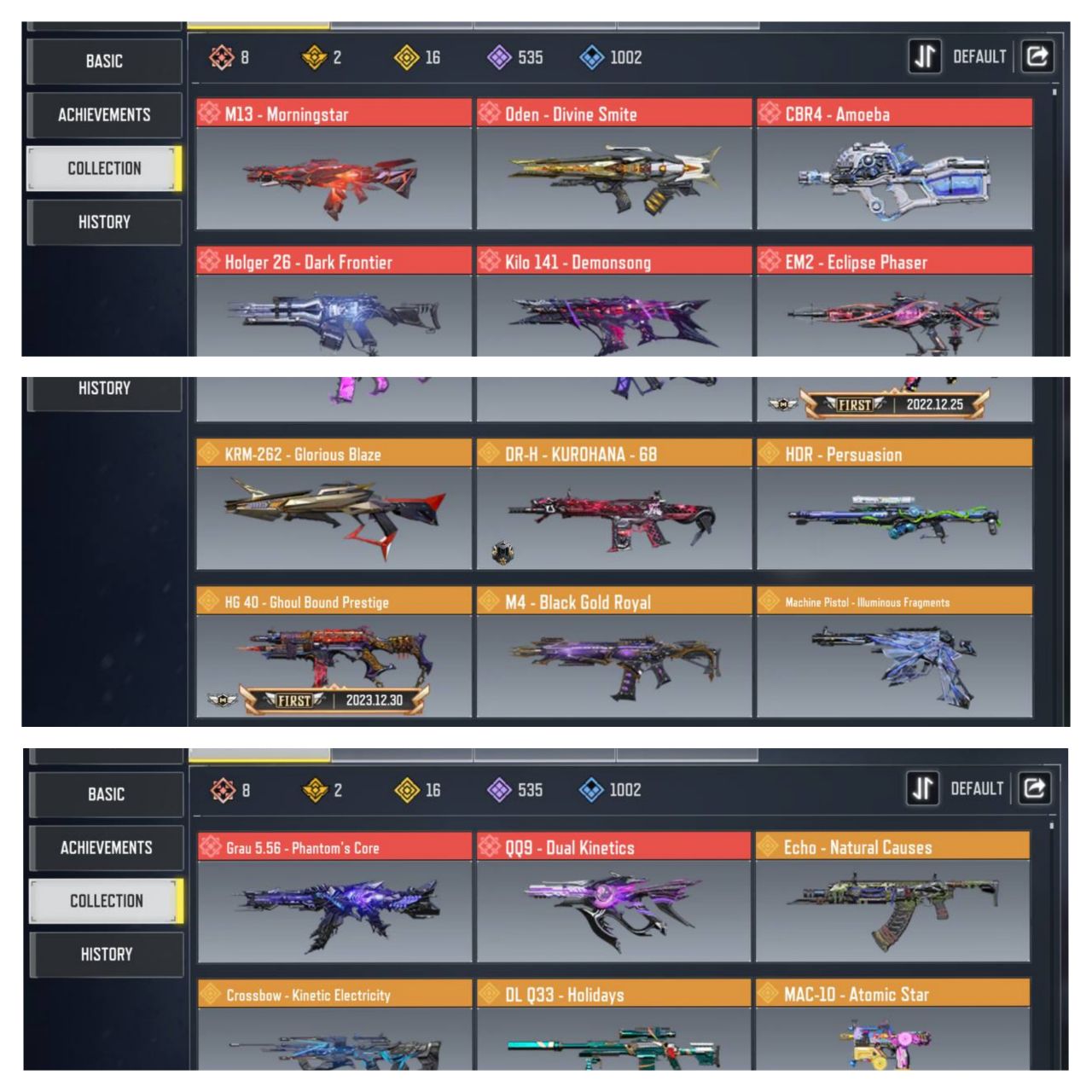 Buy CODM GLOBAL ACC-SUPER RARE-8X MYTHICAL WEAPONS -18X LEGENDARY ...