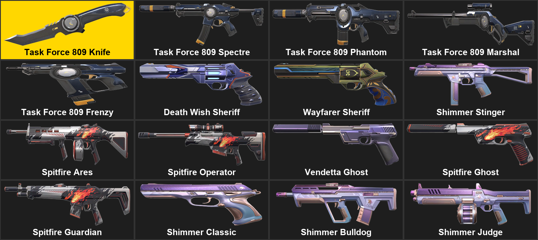 Buy EU 【1 KNIFE | 16 SKINS】 Task Force 809 Knife | Task Force 809 ...