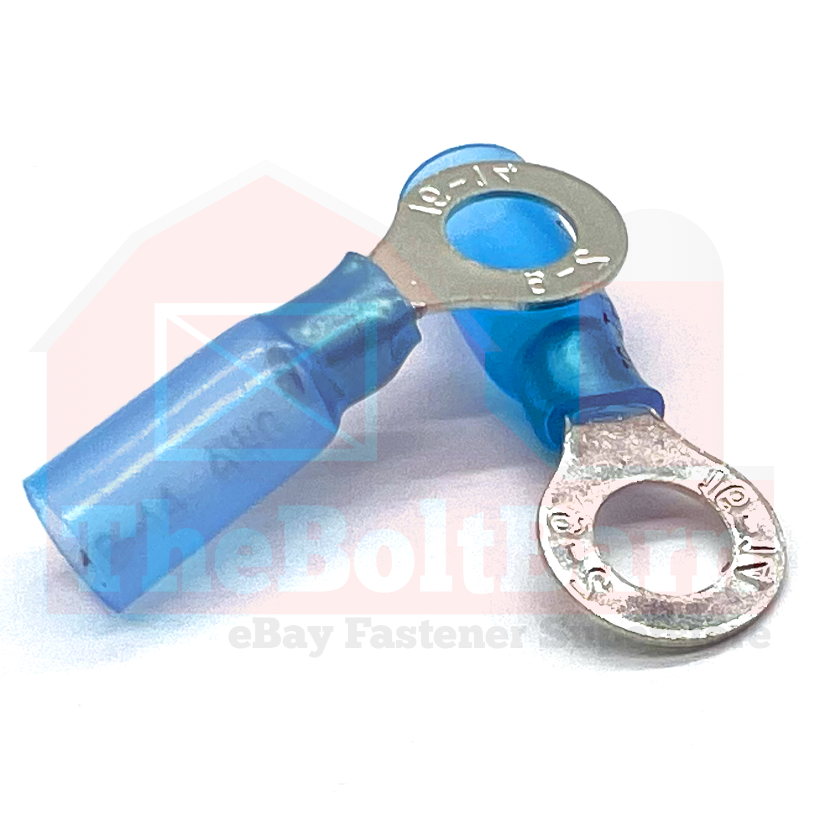 Blue Heat Shrink Marine Grade #10 Diameter Ring Connectors Terminals ...
