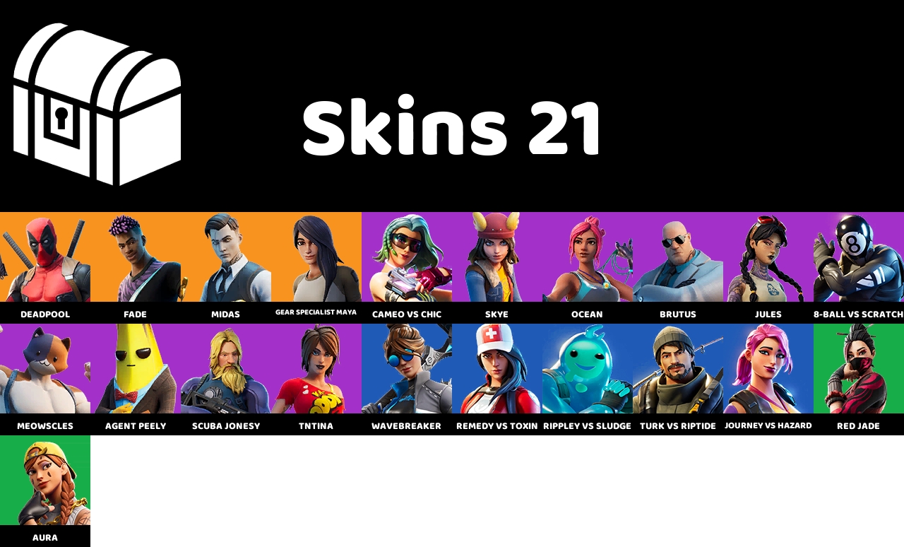 Buy 【21 TOP SKINS】[PC•PSN•XB]| Gear Specialist Maya, Midas, Deadpool ...