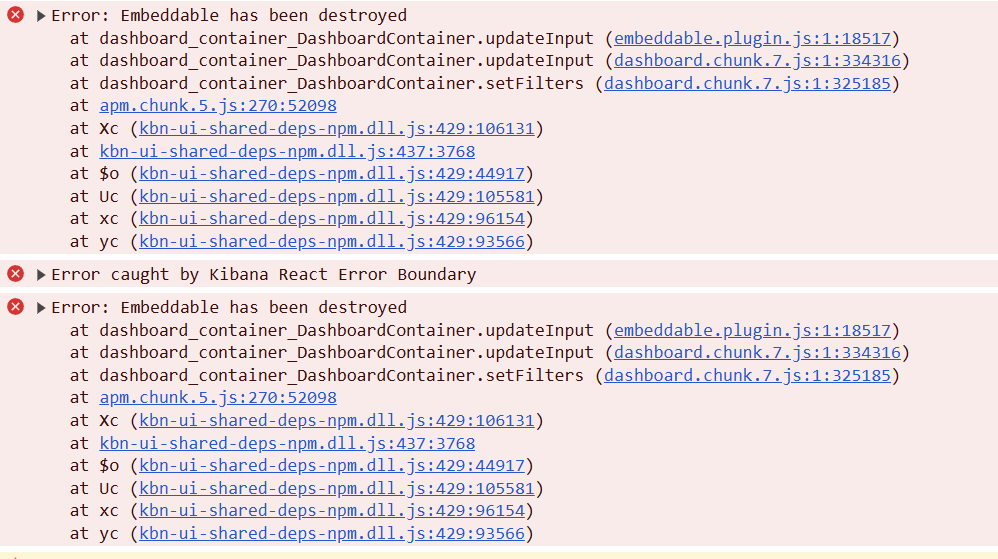 APM Dashboard breaks on reload · Issue #204329 · elastic/kibana · GitHub