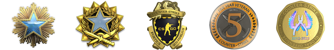 Buy CS2 Prime Premier | 5+ Medals: 2016 Service, 2017 Service, Loyalty ...