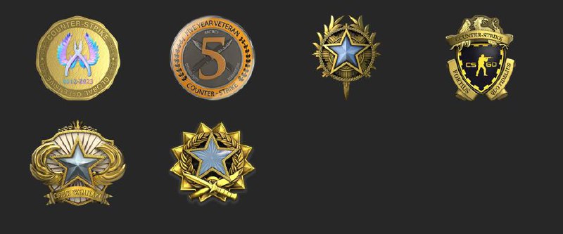 Buy 6 MEDALS丨2017 | 2018 | 2020 | LOYALITY | Global Offensive Badge | 5 ...