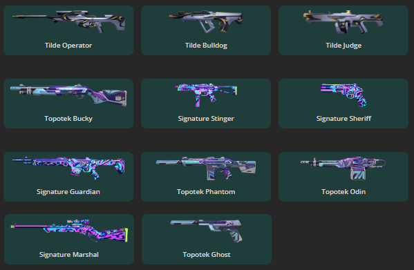 Buy EU【11 SKINS】Tilde Operator | Tilde Bulldog | Tilde Judge | Topotek ...