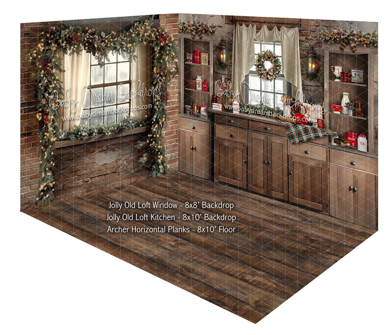 Room Jolly Old Loft Window + Jolly Old Loft Fireplace Kitchen + Archer ...