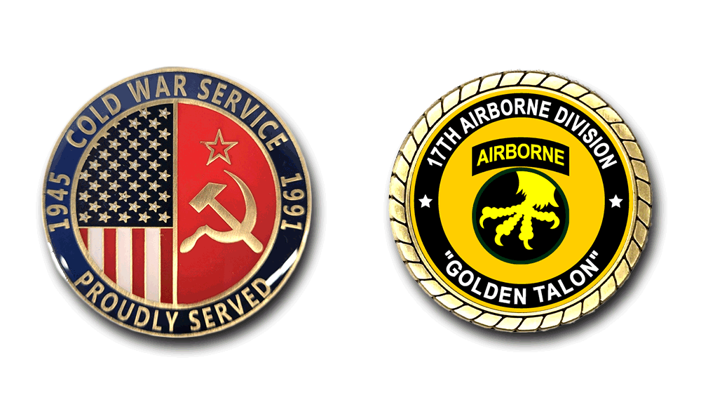 17th Airborne Division "Golden Talon" Cold War Service Challenge Coin ...