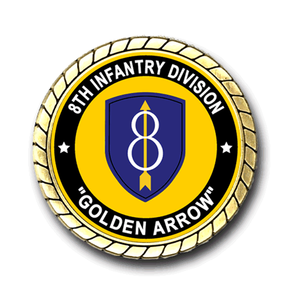 8th Infantry Division "Golden Arrow" Cold War Service Challenge Coin | eBay