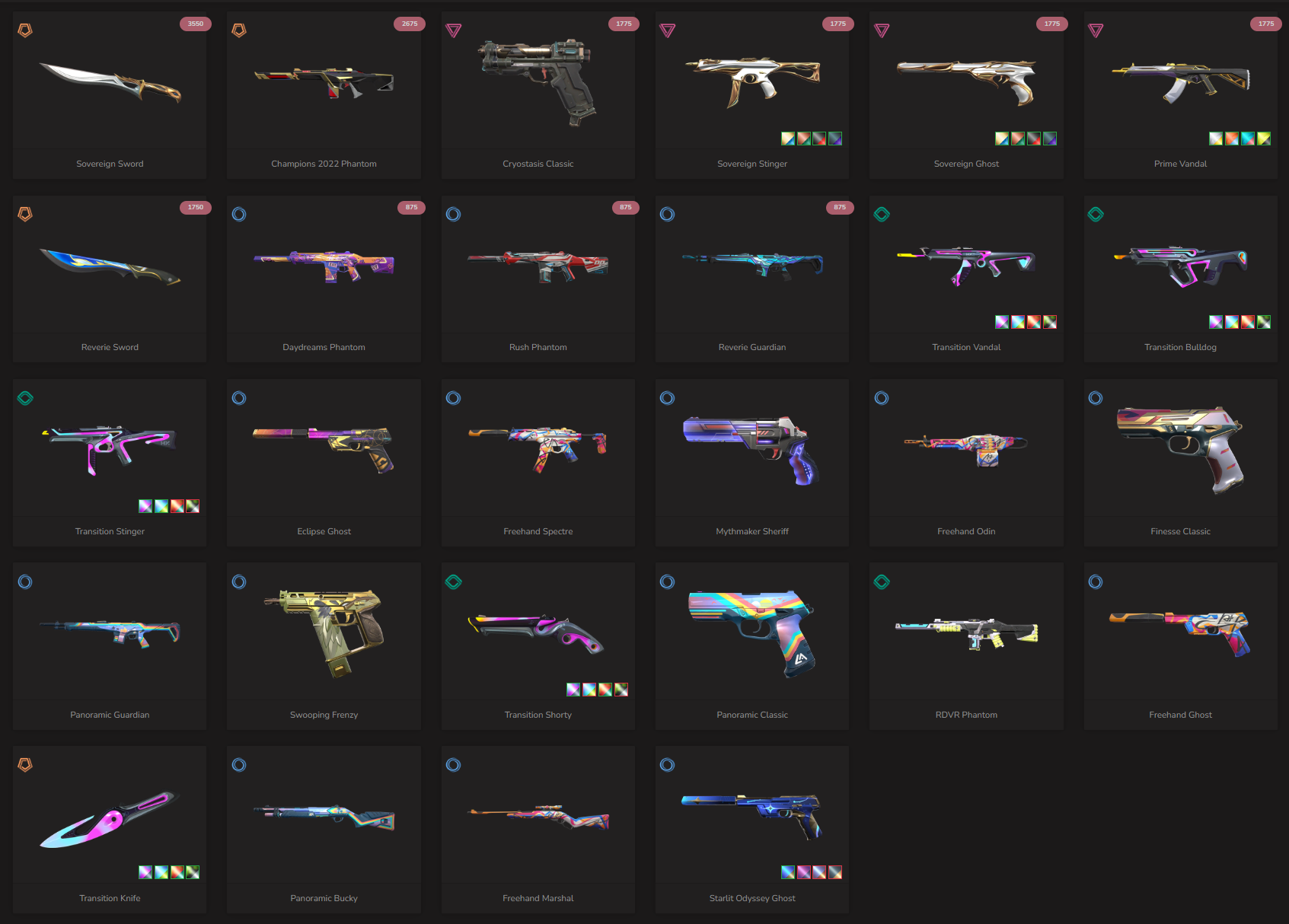 Buy EU-TR【28 SKINS 18700 VP Sovereign Sword Champions 2022 Phantom ...