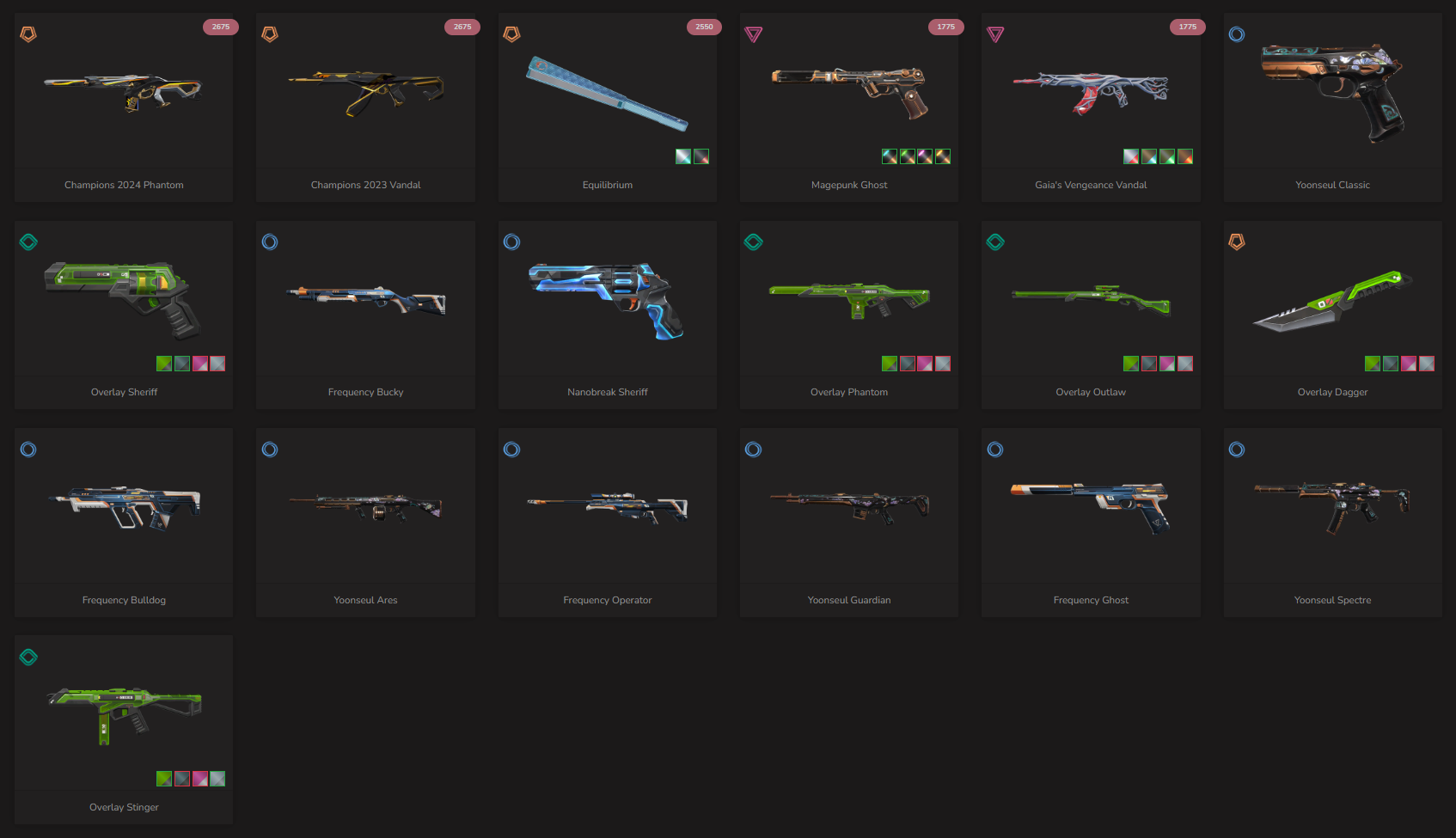 Buy EU-TR【14 SKINS 12450 VP SPENT Champions 2024 Phantom Champions 2023 ...