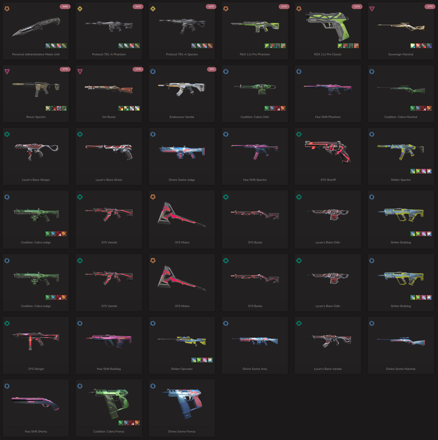 Buy EU 【33 SKINS 22450 VP SPENT Personal Administrative Melee Unit ...